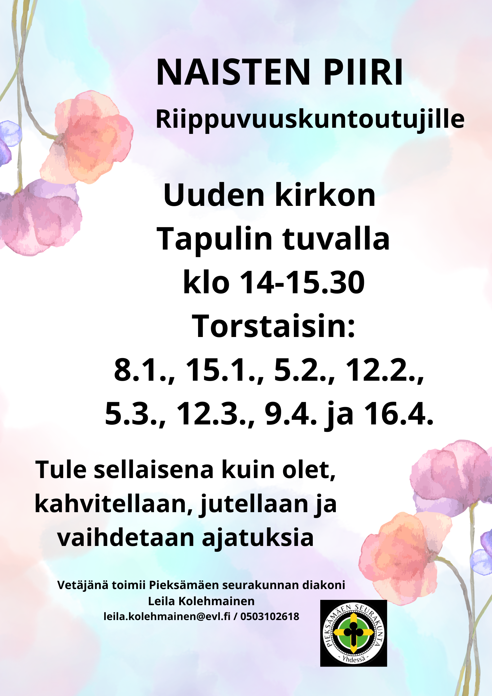 Naisten ryhmä riippuvuuskuntoutujille - Pieksämäen seurakunta
